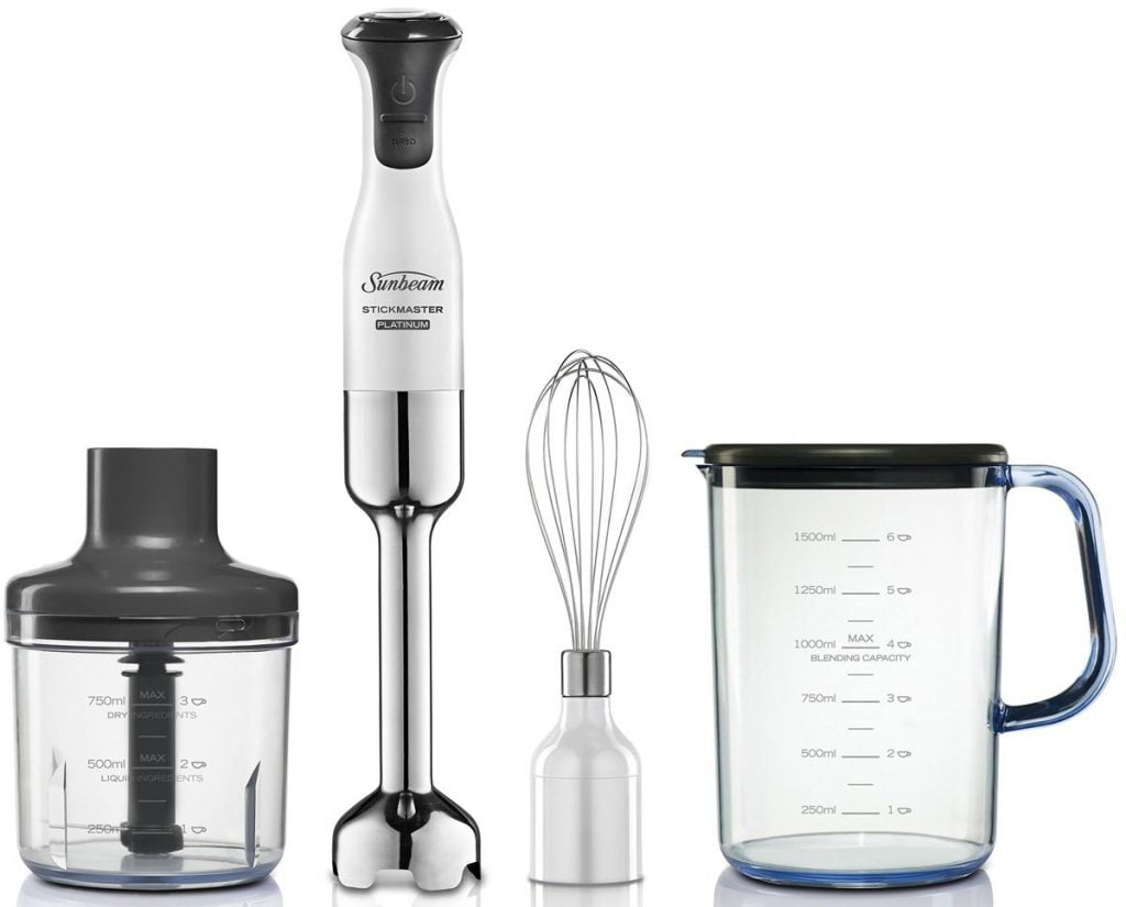 Sunbeam Stickmaster Platinum, Plus, Stick Mixer, Hand Mixer, Complete ...